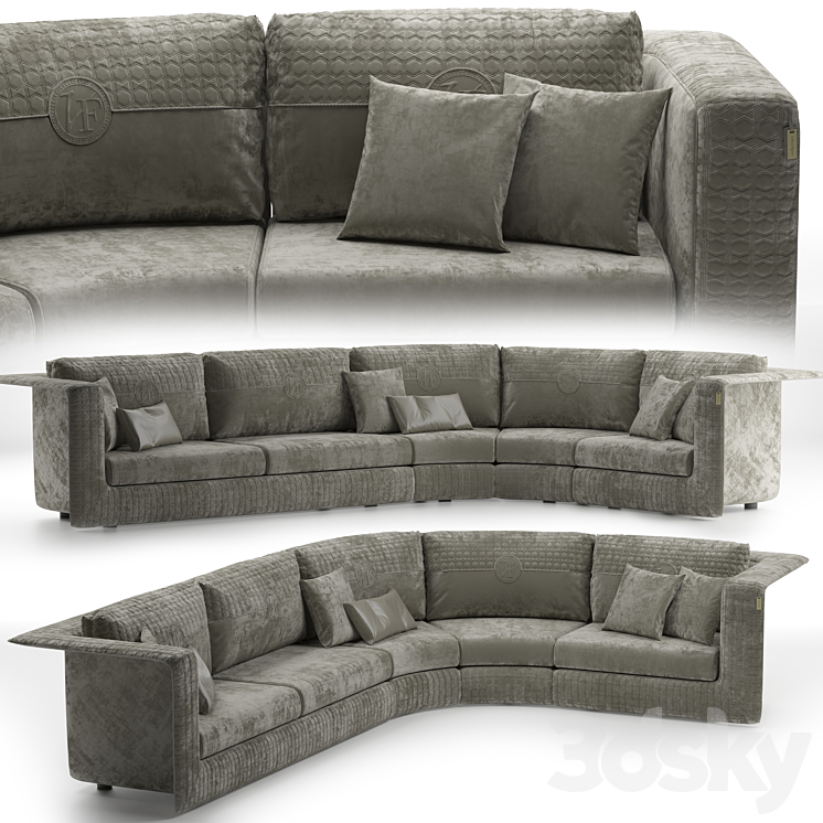sofa Appiani (Vittoria Frigerio) v1 - Sofa - 3D model