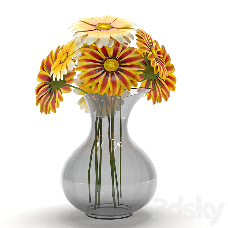 Flower for decor 2 - Bouquet - 3D model