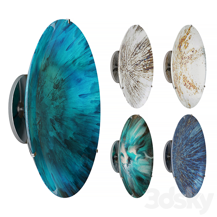 Concave mirrored glass - Other decorative objects - 3D model