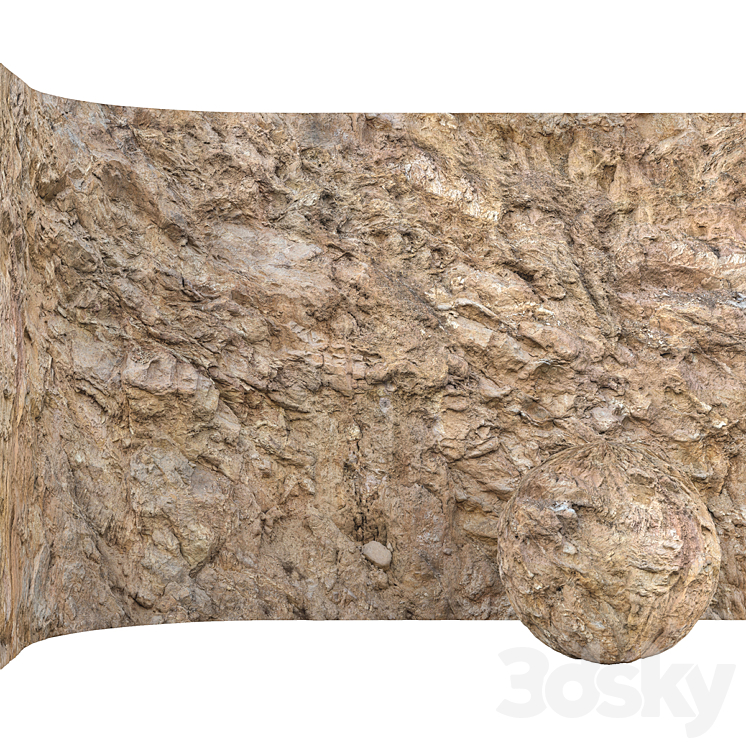 Stone Wall Rock Cliff with 8K High Resolution Tileable Textures Corona ...
