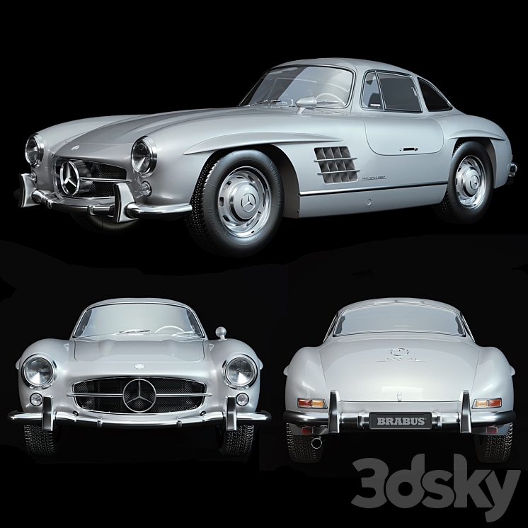 Mercedes-Benz 300 SL Coupe - Ground Transport - 3D model