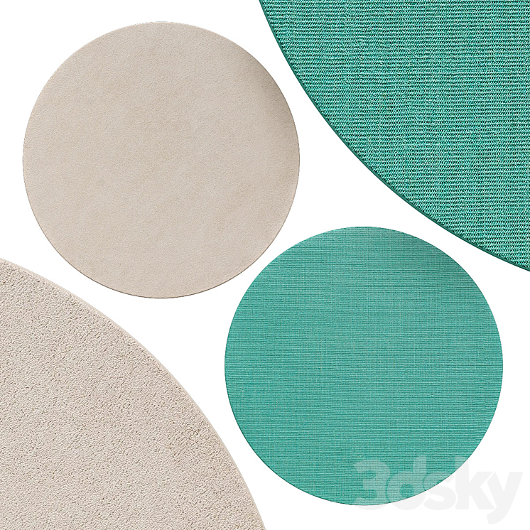 Circle rugs | Number 012 - Carpets - 3D model