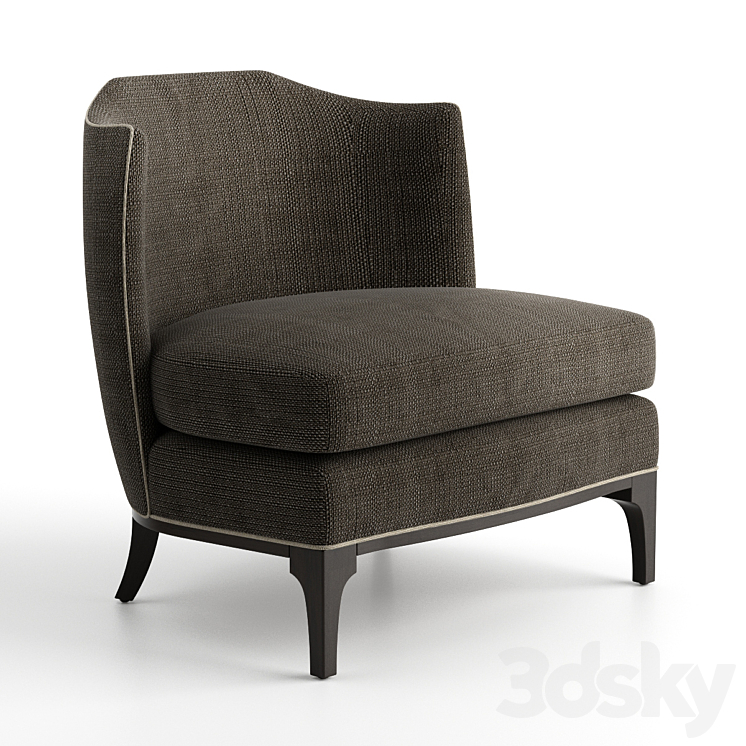 Box Living - Bouche Lounge Chair - Arm chair - 3D model