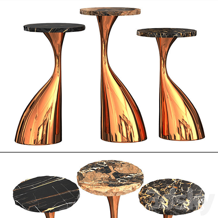 Henri Samuel End Tables - Table - 3D model