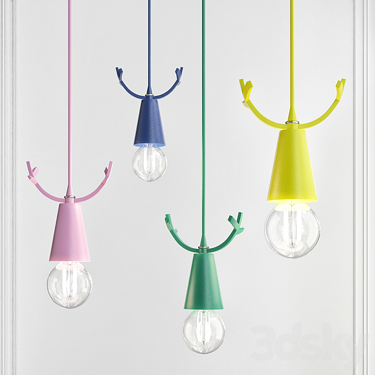 Biddy - Pendant light - 3D model