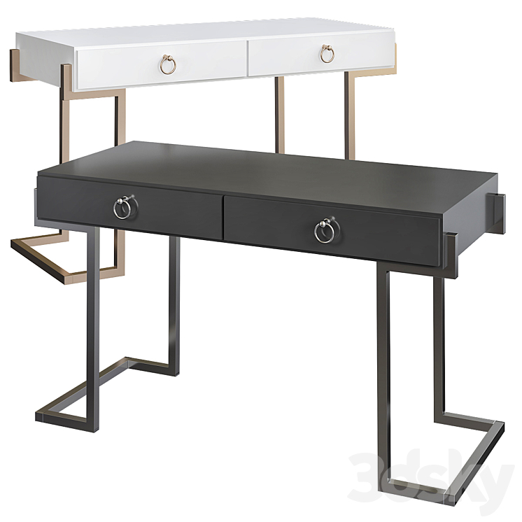Neria Reversible Desk See More by Safavieh Couture - Table - 3D model