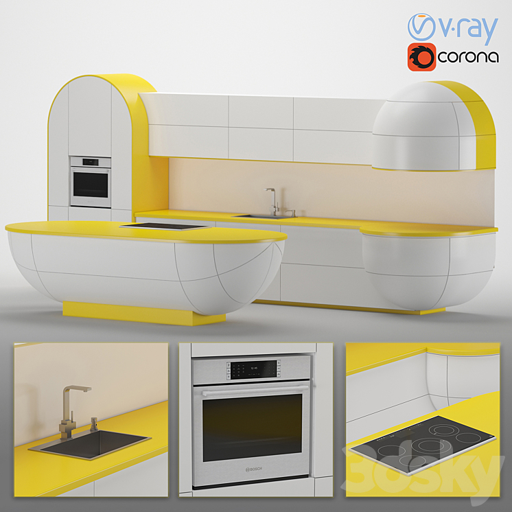 Fantasy Kitchen - Kitchen - 3D model