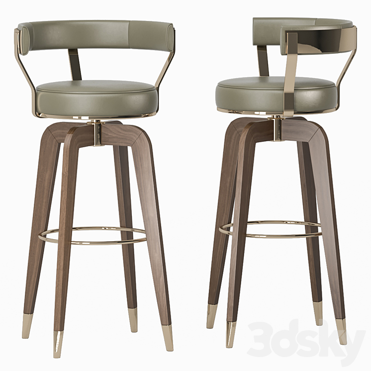Gilmore Bar Stool - Chair - 3D model