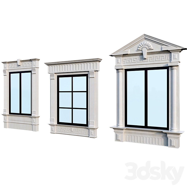 window frames - Facade element - 3D model