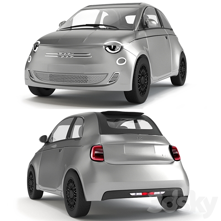 Fiat 500 La Prima - Ground Transport - 3D model