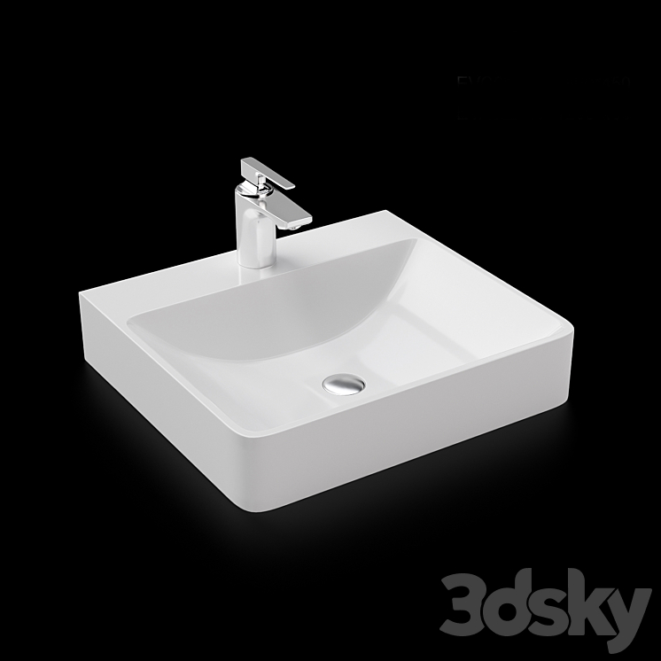 Jacob Delafon VOX_2 - Wash basin - 3D model