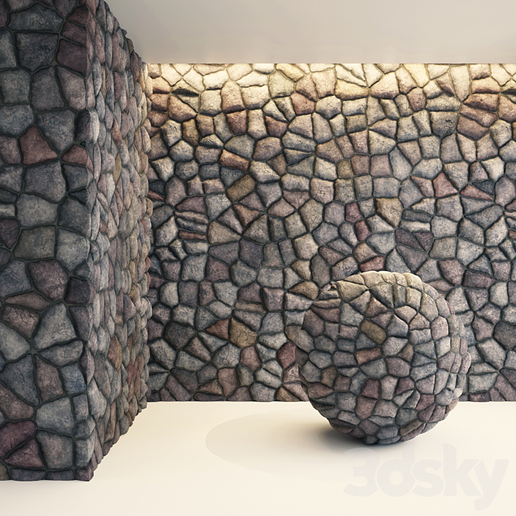 Ground & Wall Tiles 12 - Stone - 3D model