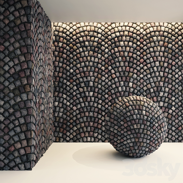 Ground & Wall Tiles 15 - Stone - 3D model
