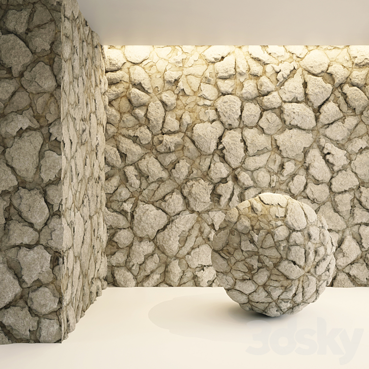 Ground & Wall Tiles 18 - Stone - 3D model