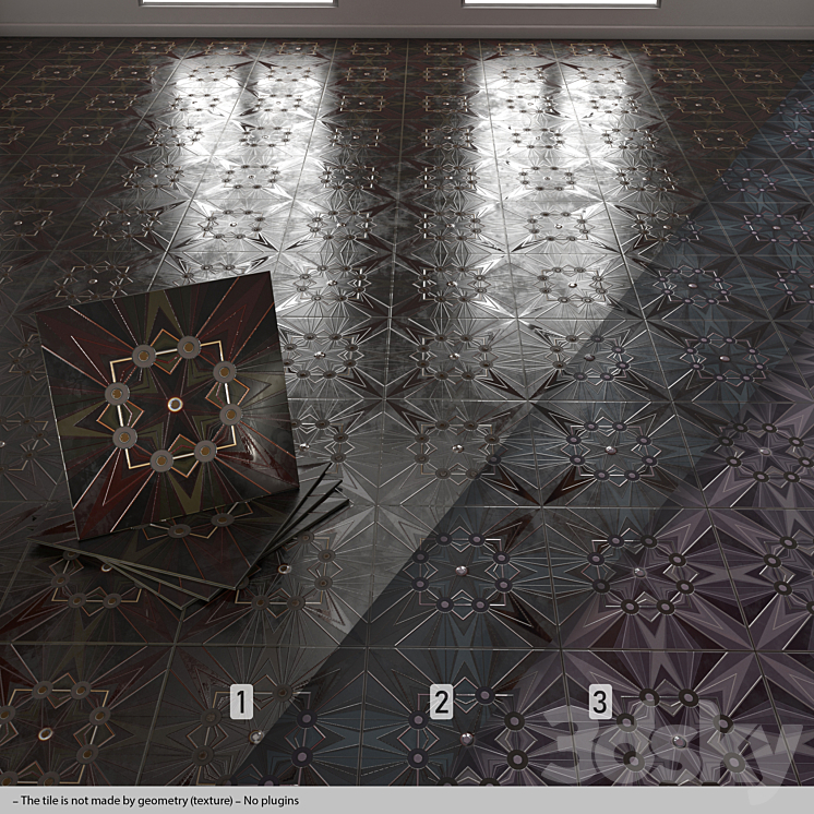 tile floor ceramic texture - Tile - 3D model