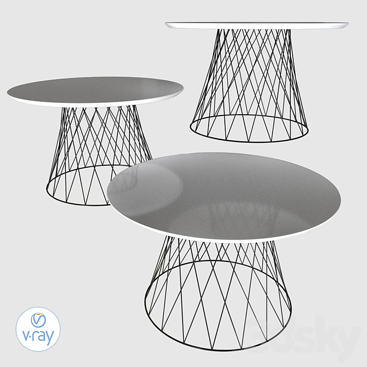 Mercury row roe frame coffee table - Table - 3D model