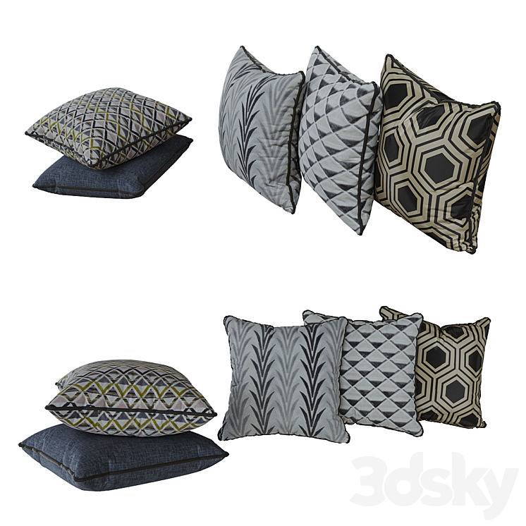 Pillow set 02 - Pillows - 3D model