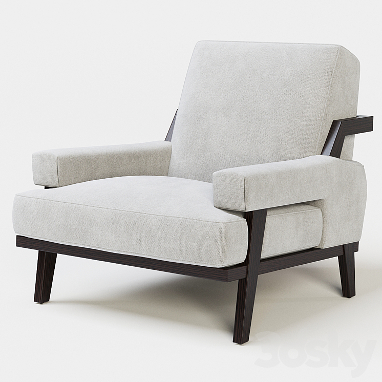 Cigar Lounge Chair - Arm chair - 3D model