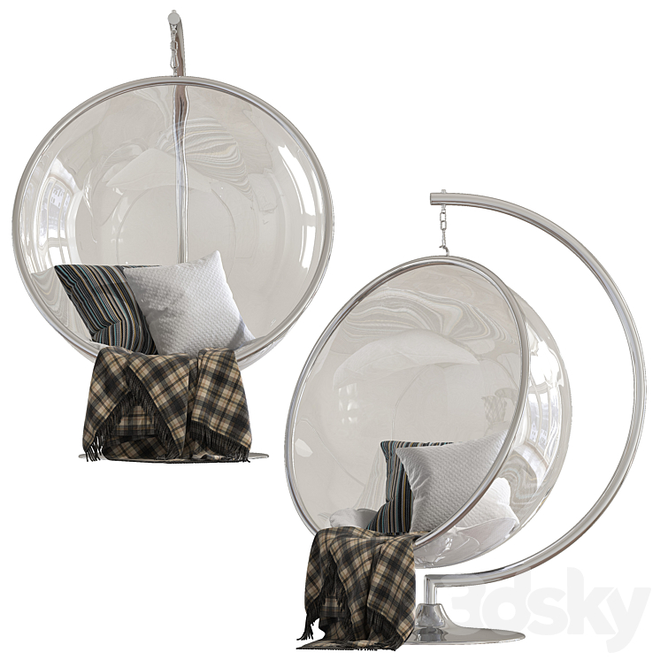 Aron Living Bubble Chair with Stand - Arm chair - 3D model