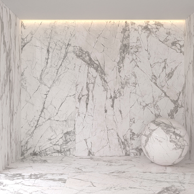 Invisible white marble - Stone - 3D model