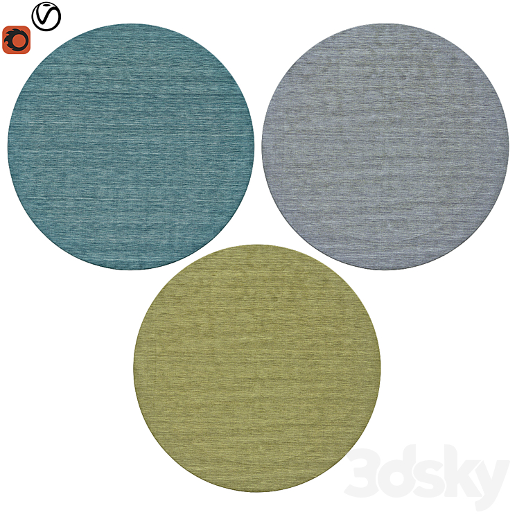 round rugs | fourteen - Carpets - 3D model