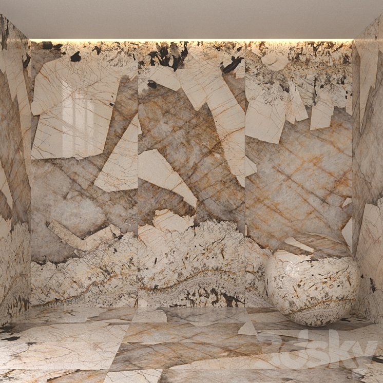 Patagonia marble - Stone - 3D model