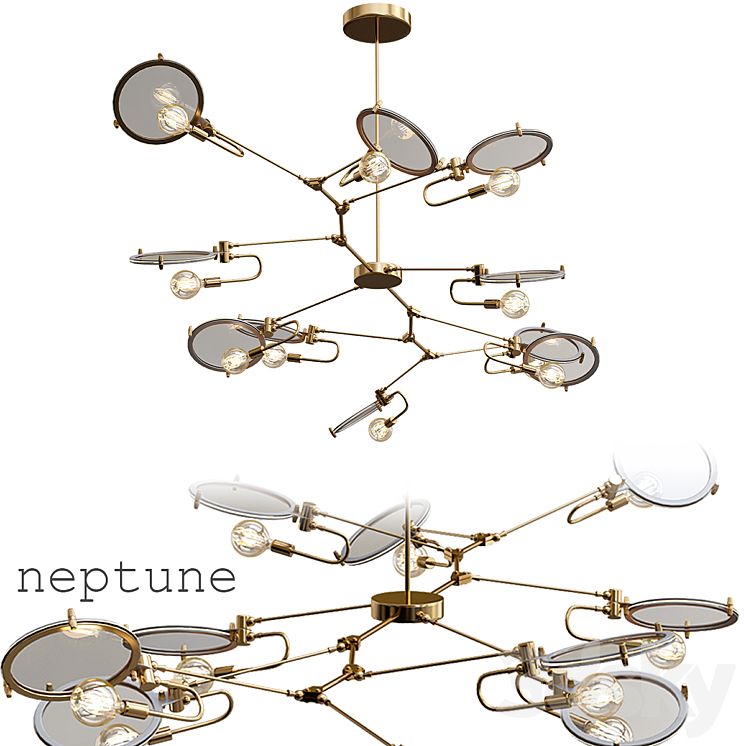 neptune - Pendant light - 3D model
