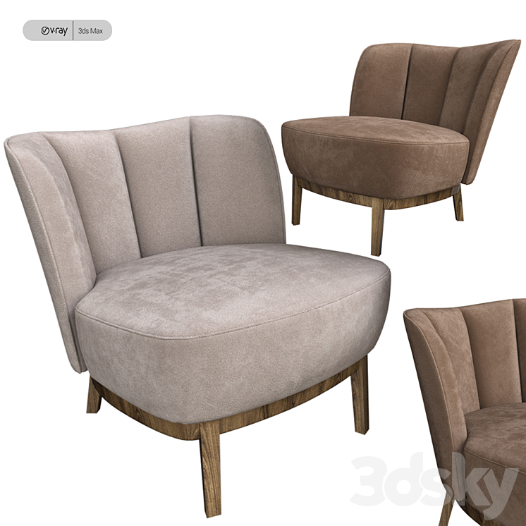 ANNA Armchairs - Arm chair - 3D model