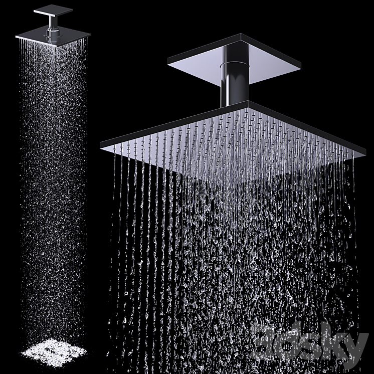Overhead shower 300300 - Faucet - 3D model