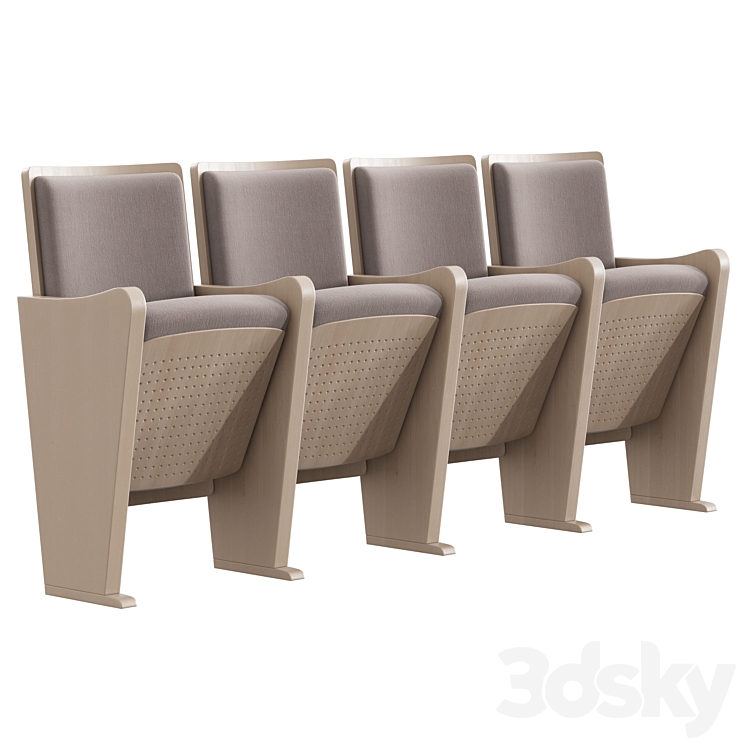 auditorium chair - Arm chair - 3D model