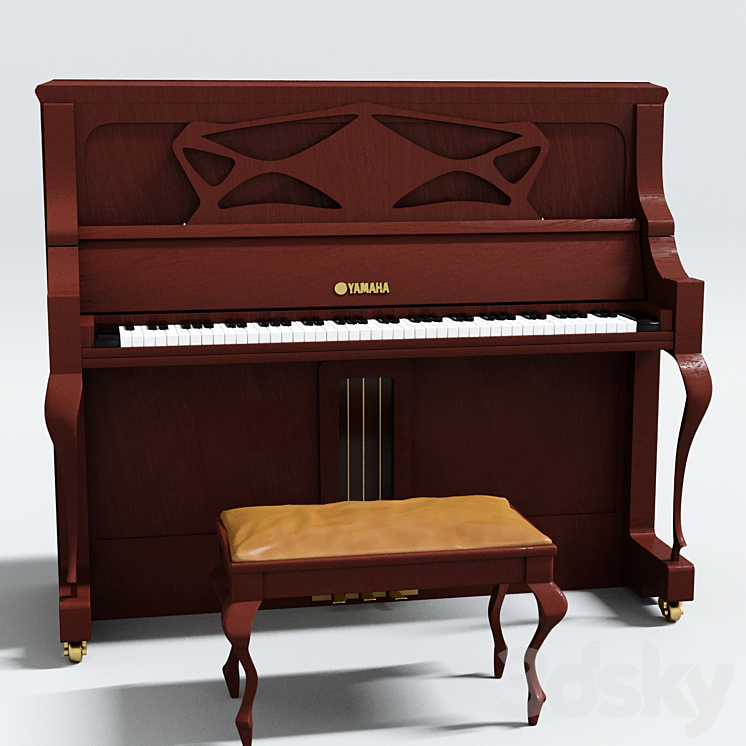 Piano - Musical instrument - 3D model