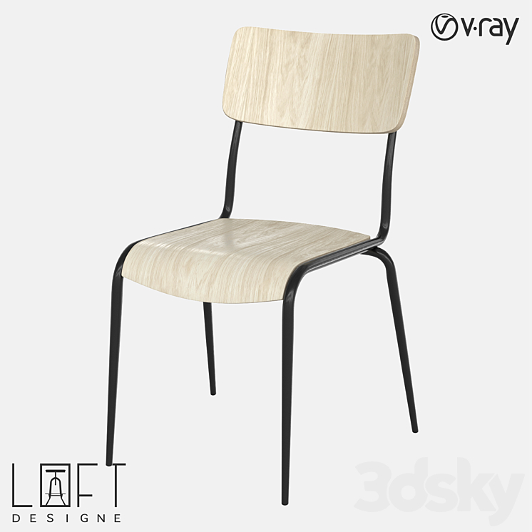 CHAIR LoftDesigne 2218 model - Chair - 3D model