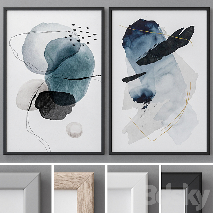 Photo Frames Set 777 - Frame - 3D model
