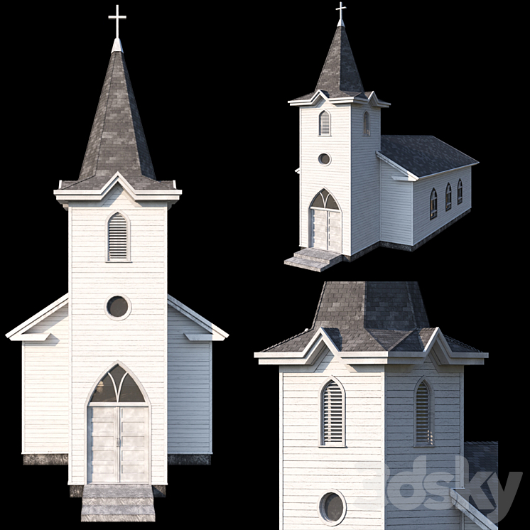 Catholic church - Building - 3D model