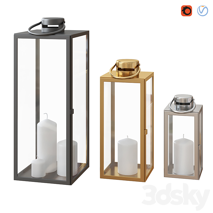 Decorative Lanterns - Other decorative objects - 3D model
