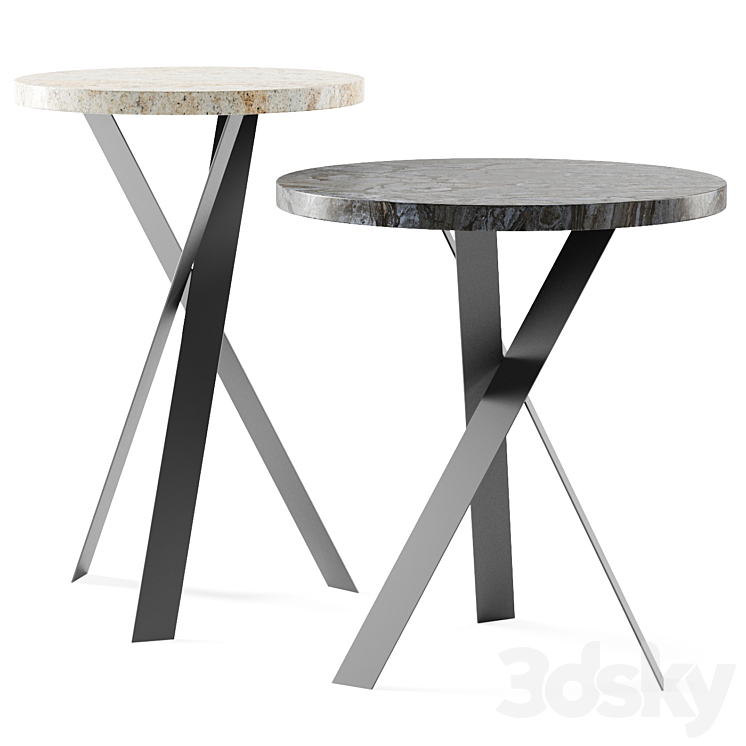 Draenert Large Mortimer Side Table / Mortimer Side Table - Table - 3D model