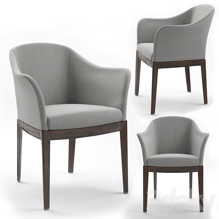Giorgetti normal chair gray - Chair - 3D model
