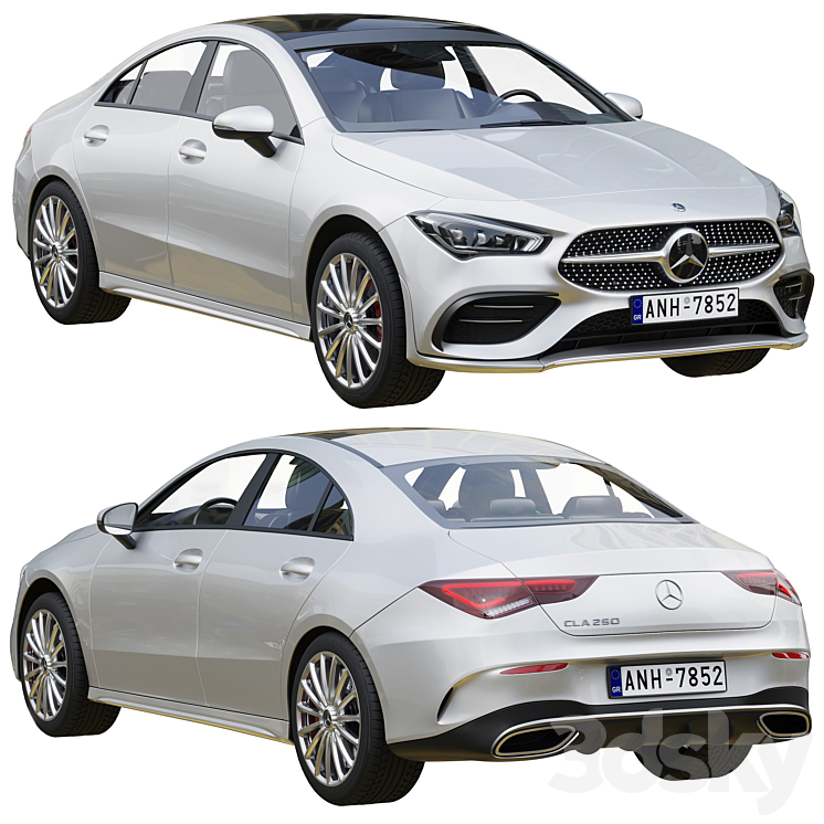 Mercedes-Benz CLA Coupe 250 2020 - Ground Transport - 3D model