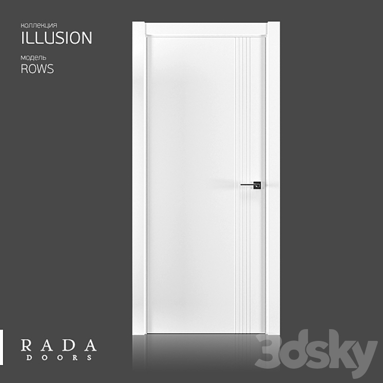 ROWS model (ILLUSION collection) by Rada Doors - Doors - 3D model
