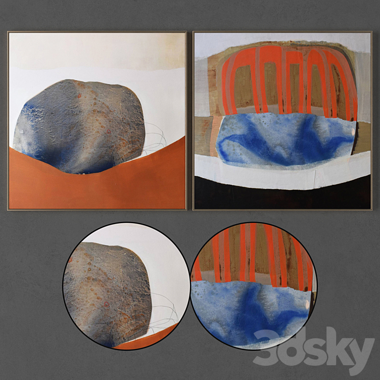 Painting 1018 - Frame - 3D model