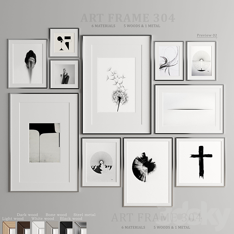 Art Frame 304 - Frame - 3D model