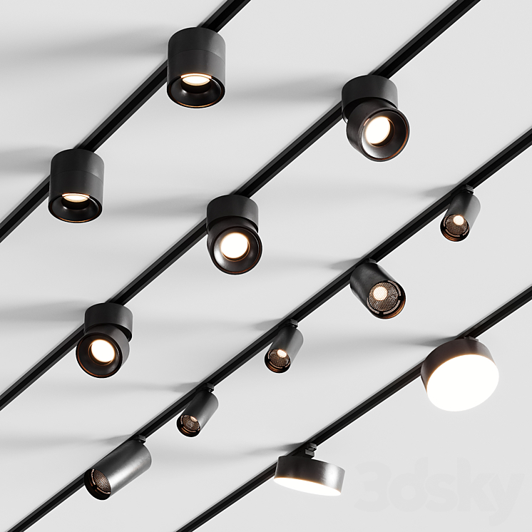 Track lights UNIVERSE - Technical lighting - 3D model