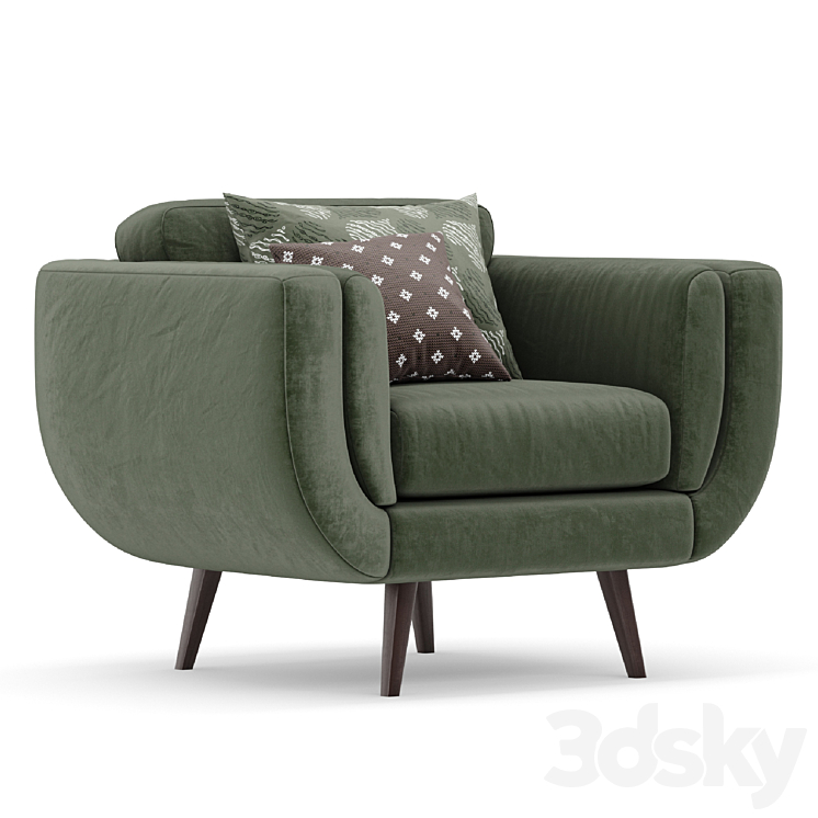 Zuri dfs armchair - Arm chair - 3D model