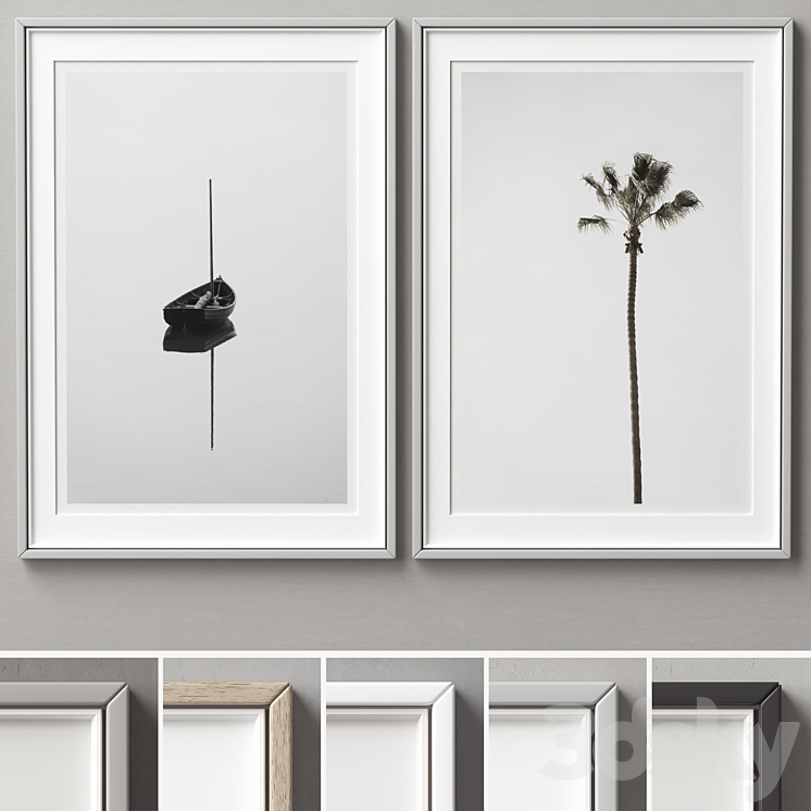 Picture Frames Set -214 - Frame - 3D model