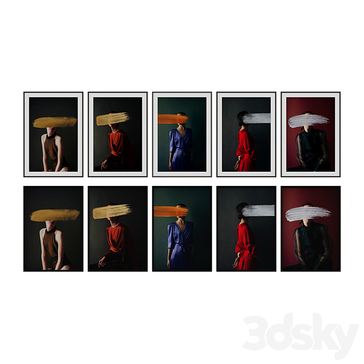Concept photography set # 4 - Frame - 3D model