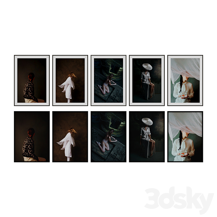 Concept photography set # 10 - Frame - 3D model