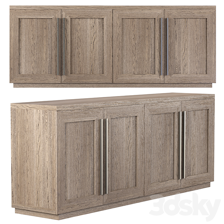 RH Modern Machinto panel 4-door sideboard - Sideboard & Chest of drawer ...