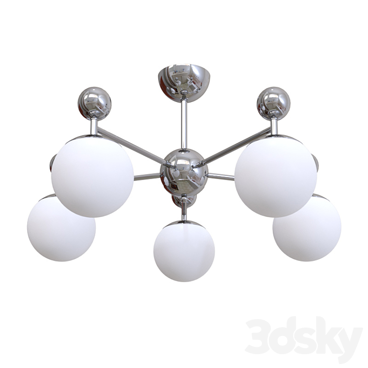 Evoluce Pechio SLE106102-05 - Pendant light - 3D model