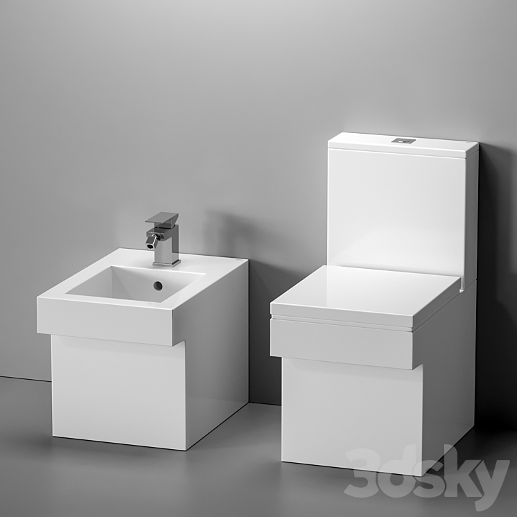 GROHE Cube - Toilet and Bidet - 3D model