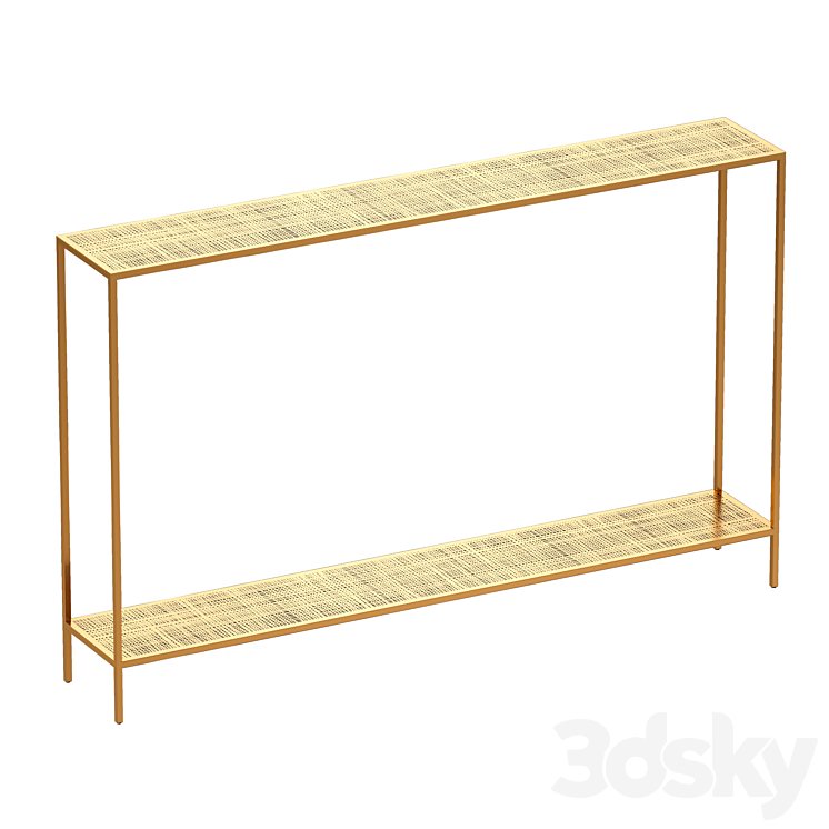 Jacque Console Table (Crate and Barrel) - Console - 3D model